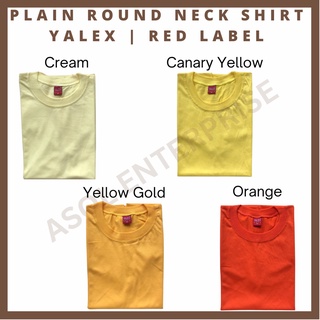 YALEX | ADULT | Plain Round Neck | Unisex | Cream, Canary Yellow ...