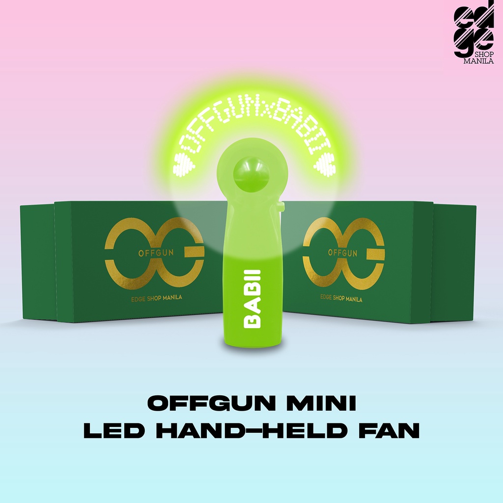 OffGun Babii Mini LED Hand-held Fan | Shopee Philippines