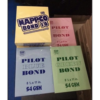 PILOT / NAPPCO Colored bond - 56gsm - Per ream | Shopee Philippines