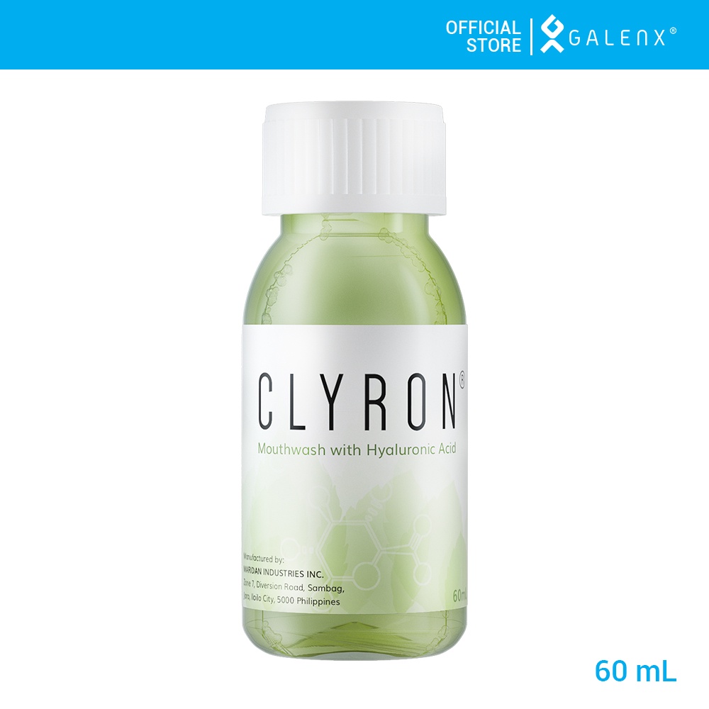Clyron Mouthwash with Hyaluronic acid and Chlorhexidine 60 mL | Shopee ...