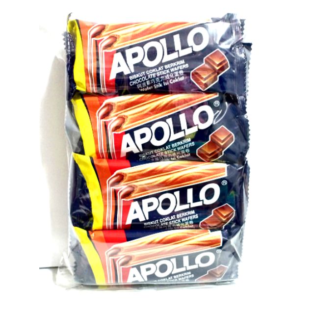 (10 PIECES) Apollo Chocolate Stick Wafer | Shopee Philippines