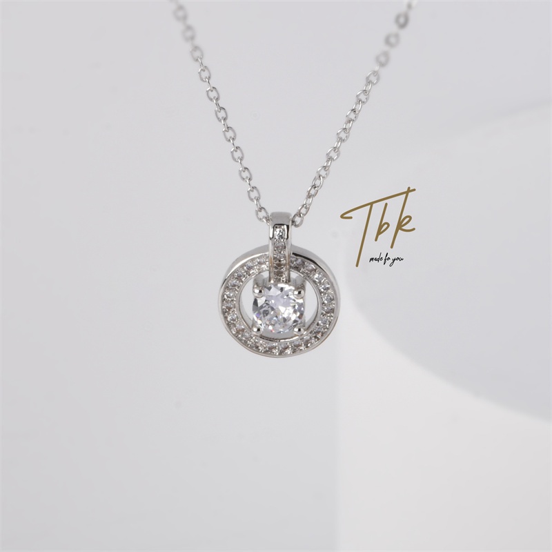 TBK Premium 18K Platinum Plated Cubic Zirconia Pendant Necklace ...