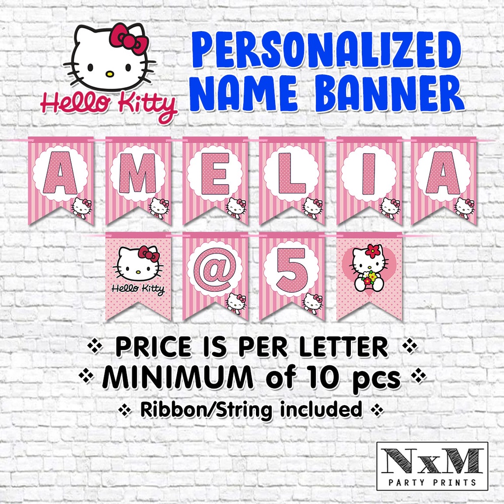 Hello Kitty Name Banner