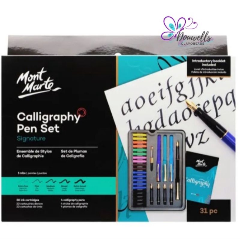 MONT MARTE SIGNATURE CALLIGRAPHY PEN 31Pcs Set Shopee Philippines