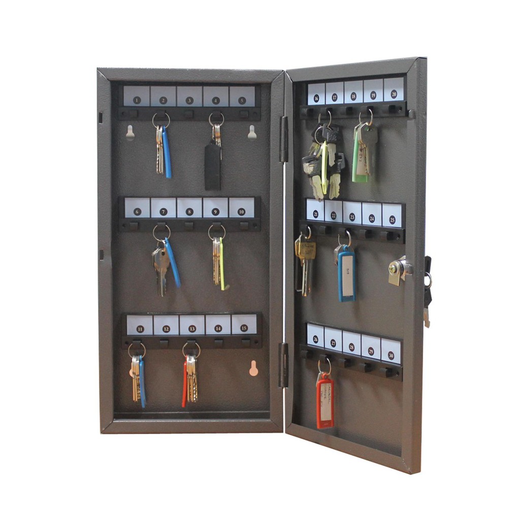 Key Box 30 Keys Capacity Smart SK-30 with FREE Keychain and Number ...