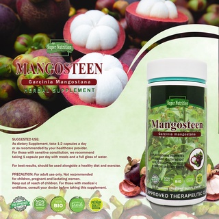 Authentic Mangosteen Supplement Capsules 500mg Bottle of 100 (Garcinia ...