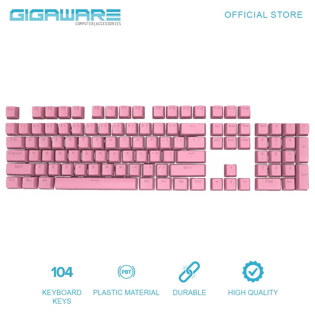 Gigaware 104 Key PBT Ergonomic Backlit Keycaps for Mechanical Keyboard | Shopee Philippines
