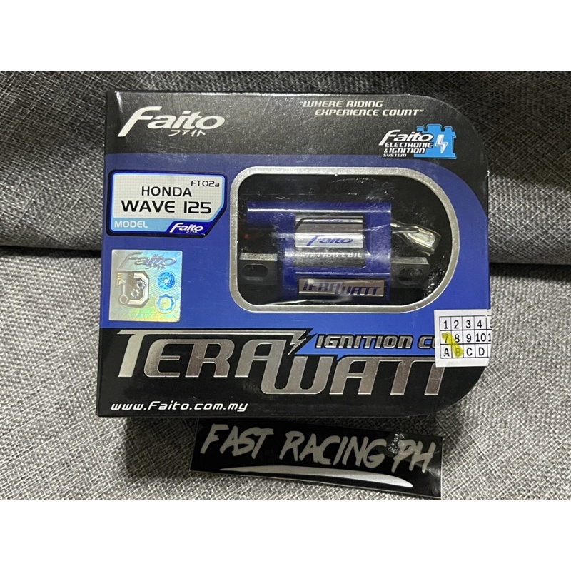 FAITO TERAWATT IGNITION COIL WAVE 125 XRM 125 carb type racing coil ...