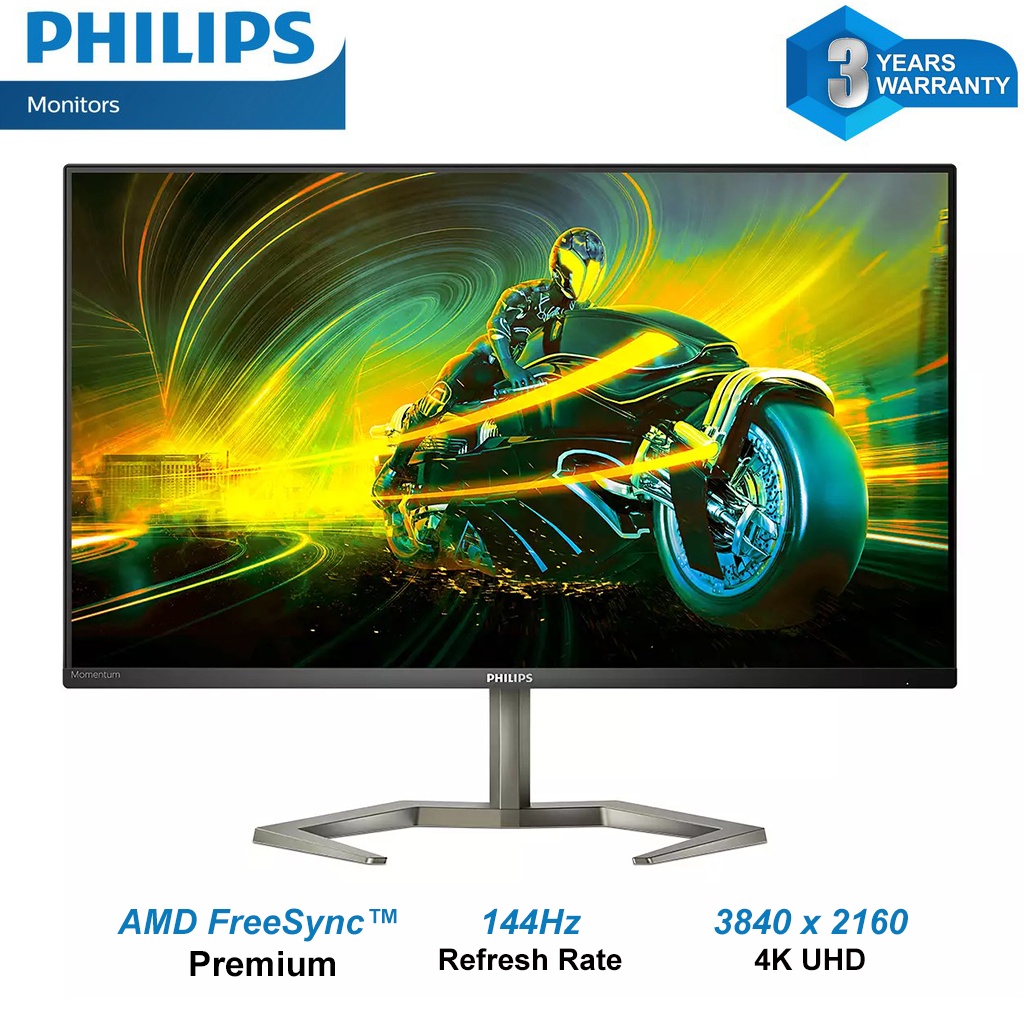 Philips 32M1N5800A 4K UHD Gaming Monitor, 144Hz Refresh Rate, HAS, IPS ...