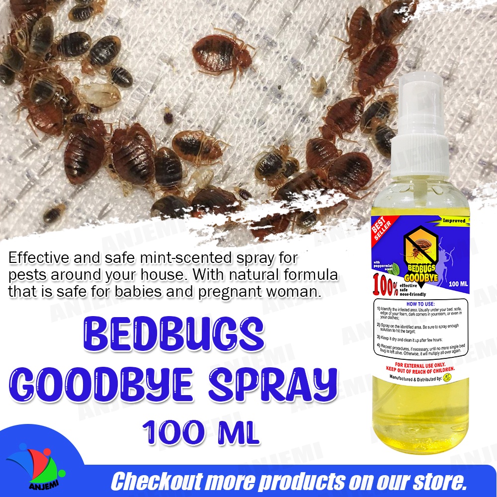 Bedbugs Goodbye Spray 100ml Natural Bedbugs Killer Bedbugs Remover ...