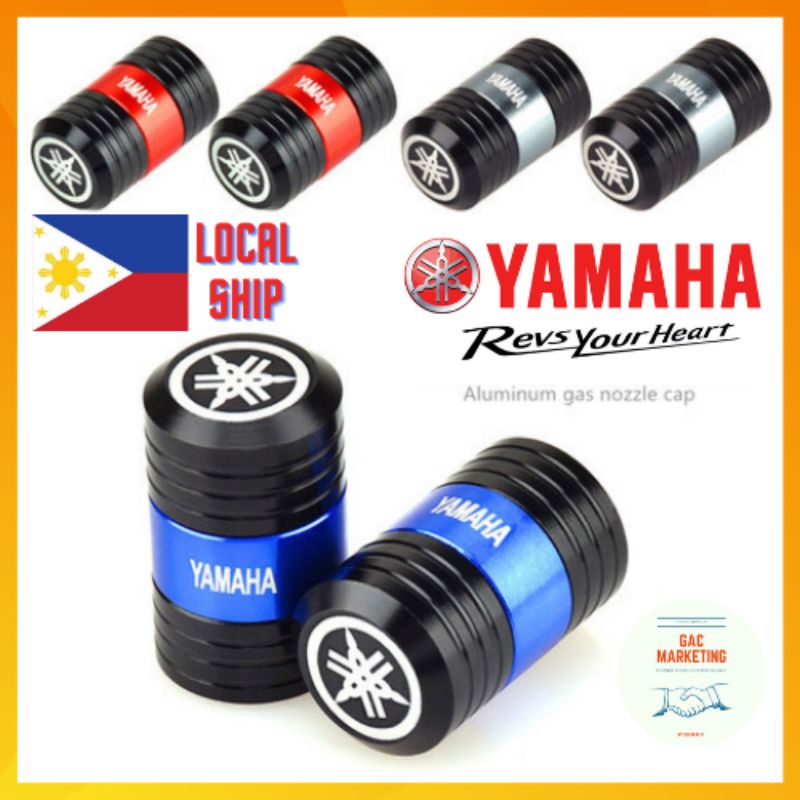 Yamaha Tire Valve Cap 2pcs Pito Aluminum Alloy Motorcycle Tire Yamaha ...