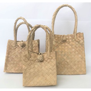 Natural Buri bags (3sizes available) | Shopee Philippines