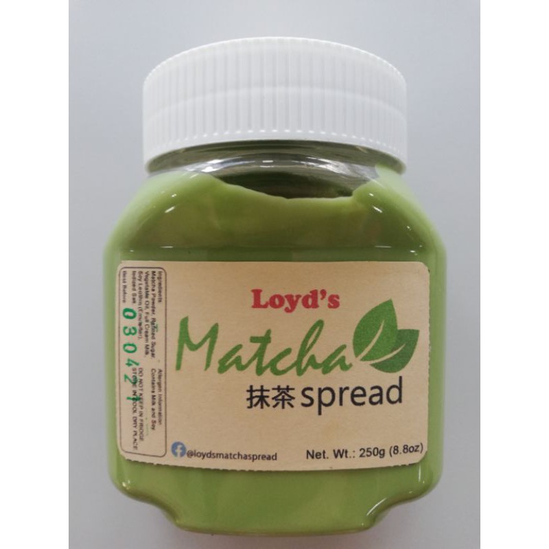 Loyd's Matcha Spread 250 grams | Shopee Philippines