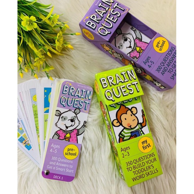 Brain quest question and answer q&a cards for comprehention and iq ...