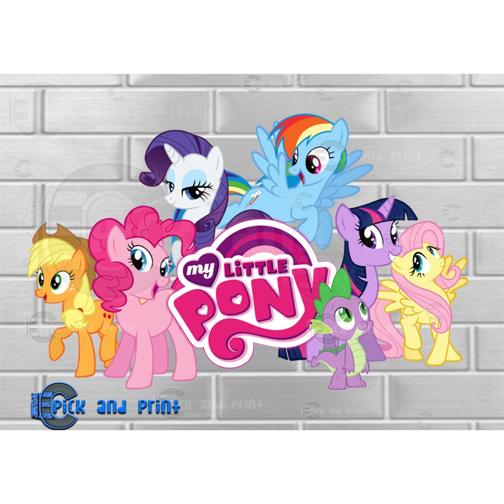 My Little Pony Character Cut Outs for DIY Backdrop/Party Decorations ...