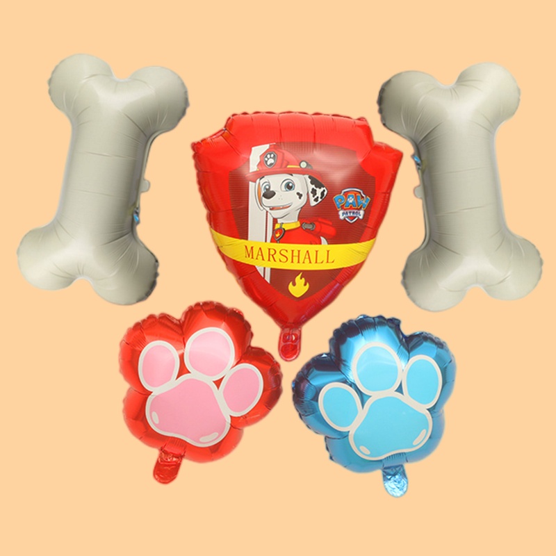 Paw Patrol Balloon Shield Toy Bone Foil Balloons Chase Marshall Rubble ...