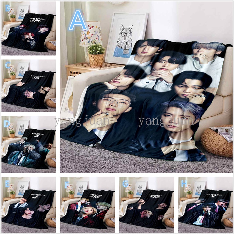 Customizable BTS Blanket Picnic Kim Namjoon, Seokjin, Min Yoongi, Jung ...