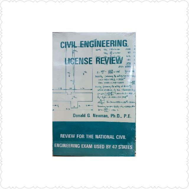 CIVIL ENGINEERING LICENSE REVIEW BY:Donald G.Newnan,Ph.D.P.E | Shopee ...