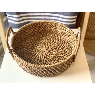 Native handwoven rattan/labtang tray with handle | Shopee Philippines