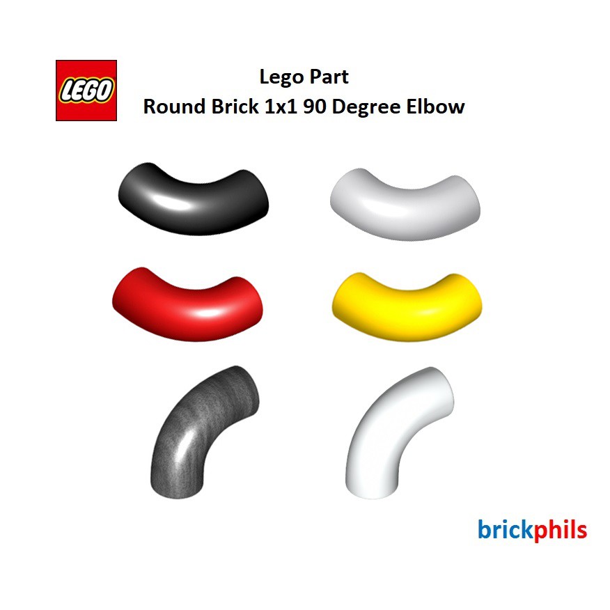 Lego Part 25214 - Round Brick 1x1 90 Degree Elbow | Shopee Philippines