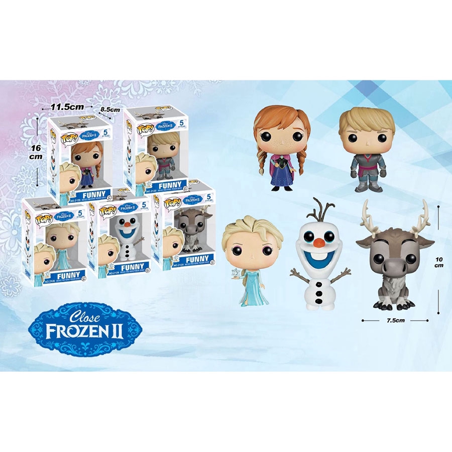 Frozen 2 FUNKO Disney Action Figure Toys Princess Doll Queen Anna Elsa ...