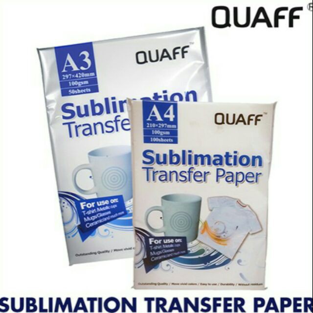 QUAFF SUBLIMATION PAPER A4 AND A3 BOX [20 PACKS] | Shopee Philippines