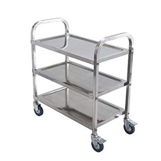 Stainless steel 85*45*90cm Kitchen Trolley food service large ...