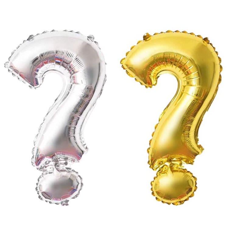 ? Question Mark Sign Symbol Foil Letter Balloons Birthday Engagement ...