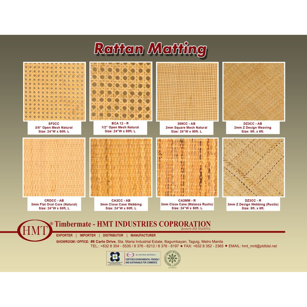 Rattan Natural Mattings - Close Cane Matting | Shopee Philippines