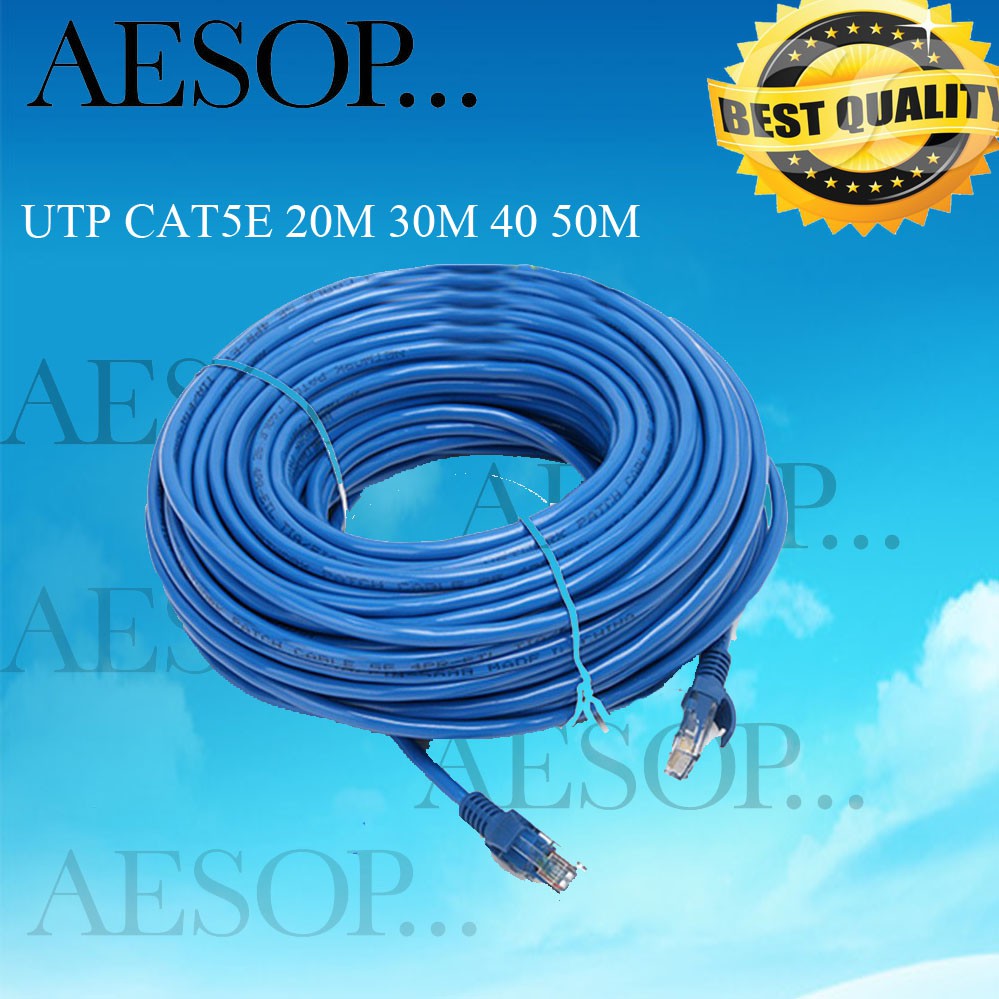 UTP cable cat5e 20m 30m 40m 50m | Shopee Philippines