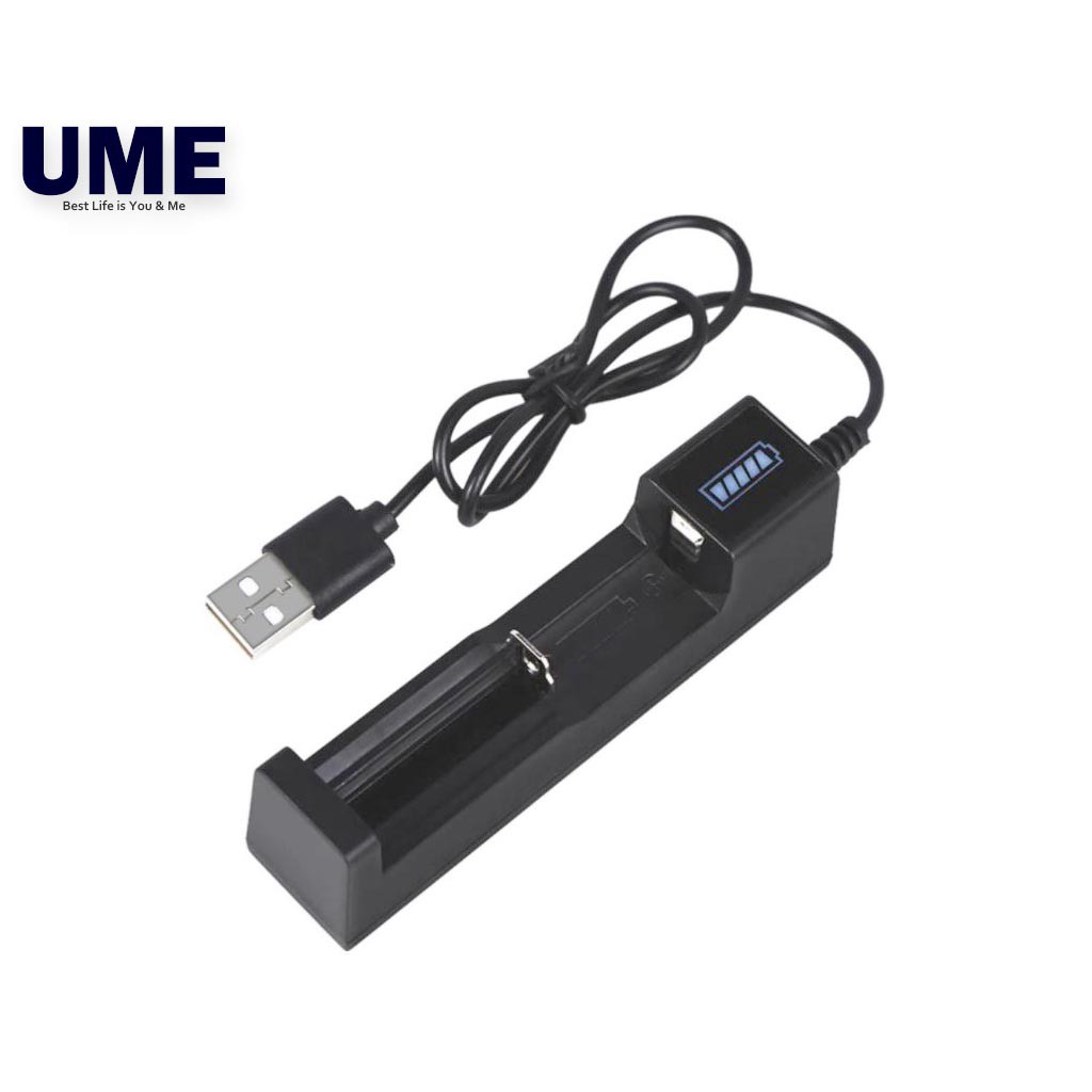 18650 26650 14500 Batteries Smart Charger 1-Slot USB Adapter For ...