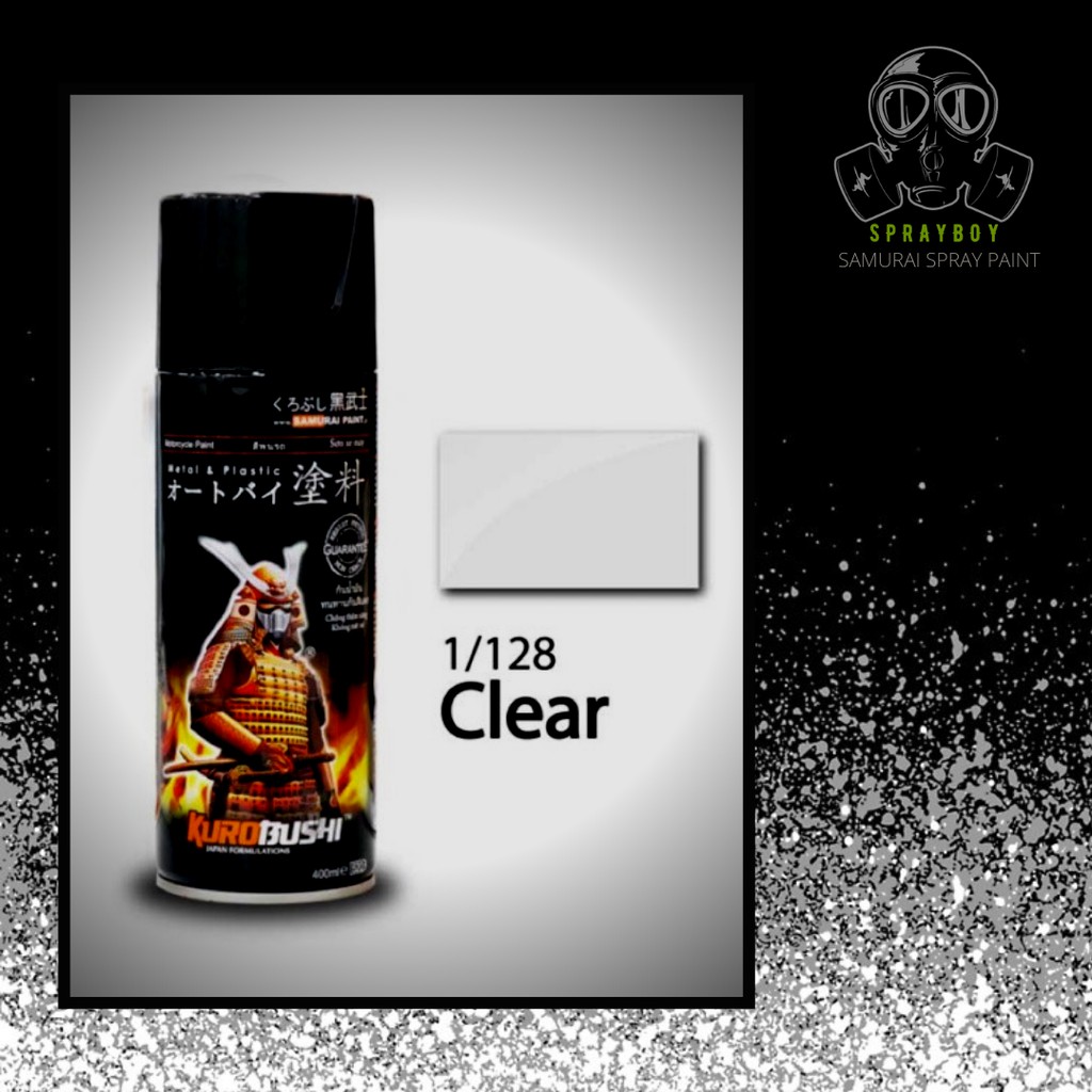 1/128 CLEAR SAMURAI SPRAY PAINT 400ML | Shopee Philippines