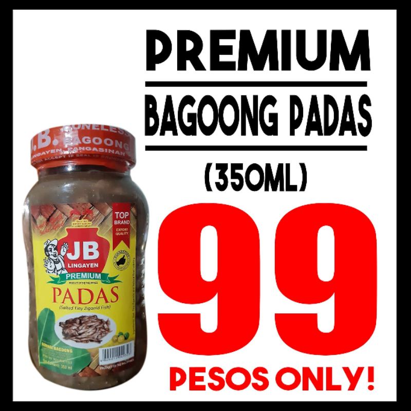 350ML JB Premium Padas (Bagoong Pangasinan) | Shopee Philippines