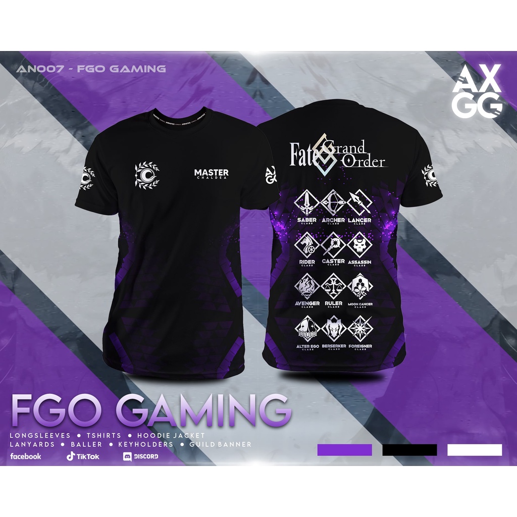 AXGG " Fate Grand Order " Anime T-Shirt | Shopee Philippines