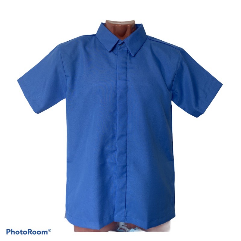 POLO BARONG UNIFORM POWDER BLUE UPTO 5XL | Shopee Philippines