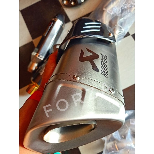 AKRAPOVIC M1 AKRA EXHAUST PIPE BLACK MATTE 150 up Fz gixxer njnja cbr ...