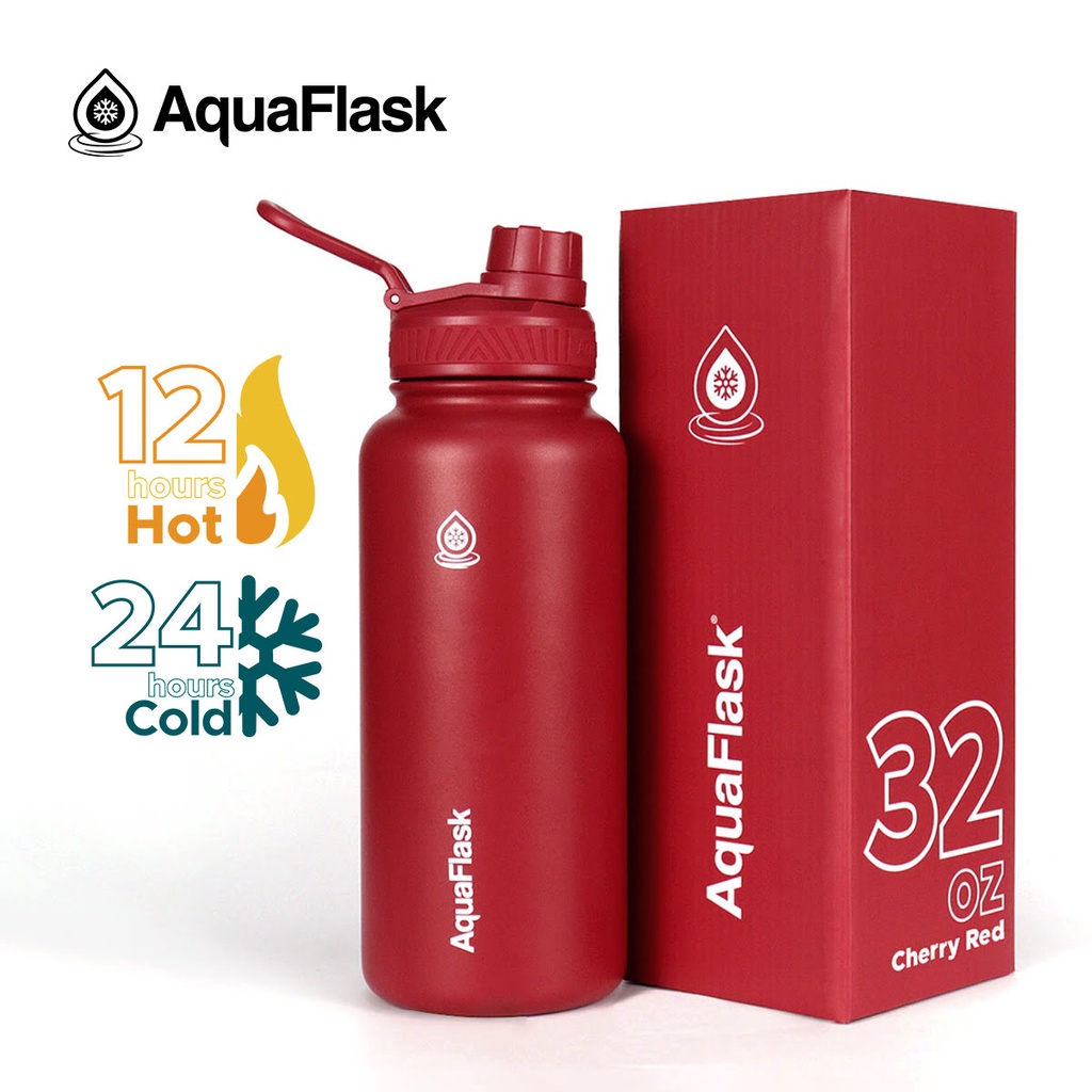 Aquaflask 32oz 40oz Wide Mouth With Cap Lid Vacuum Insulated Drinking