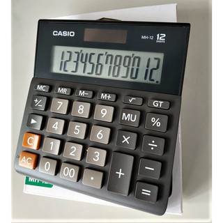 Casio Mh12 Wide Series Desktop Calculator Black Color | Shopee Philippines