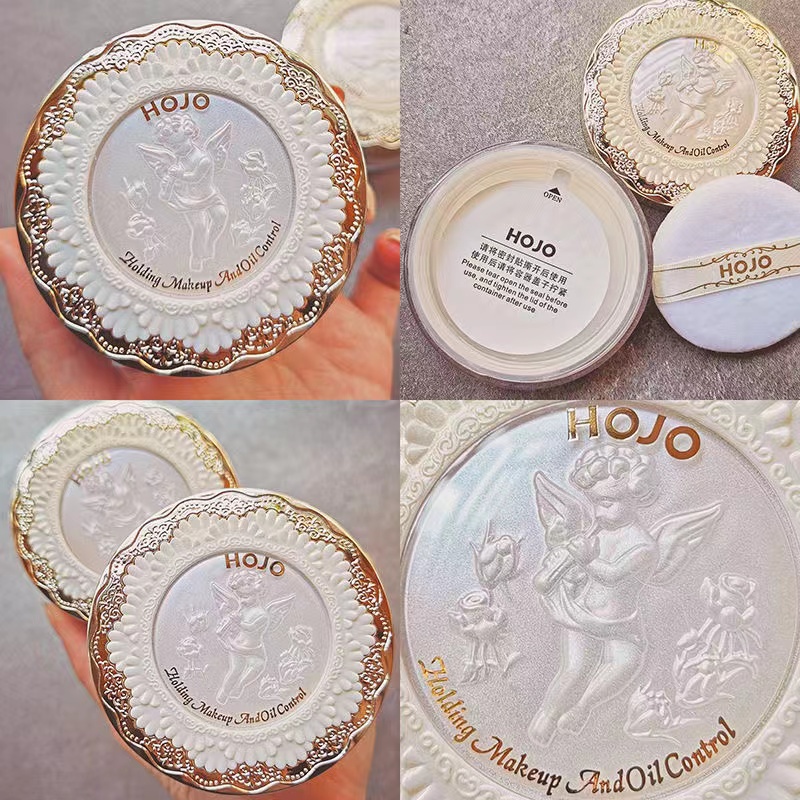 HOJO Loose Powder Oil Control Makeup Lasting Waterproof, Sweatproof, No ...