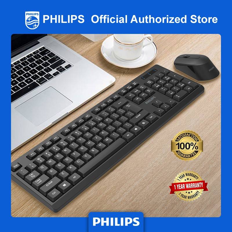 Philips Original C354 Wireless Keyboard and Mouse Combo Set For PC ...