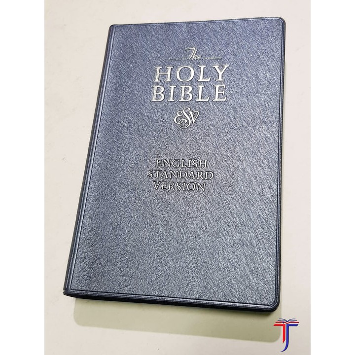 The Holy Bible: ESV Bible Compact Blue Pearl Vinyl, Flex, Silver Edge 6 ...