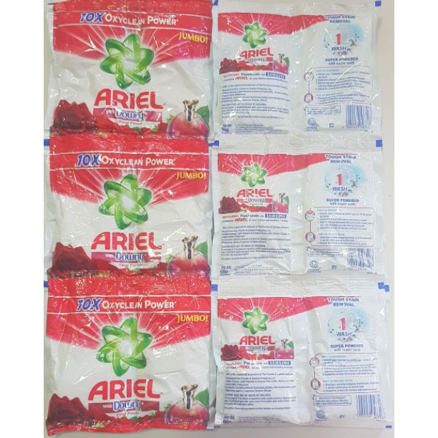 Ariel powder with Downy Floral Passion jumbo 66g x 6pcs twin pack ...
