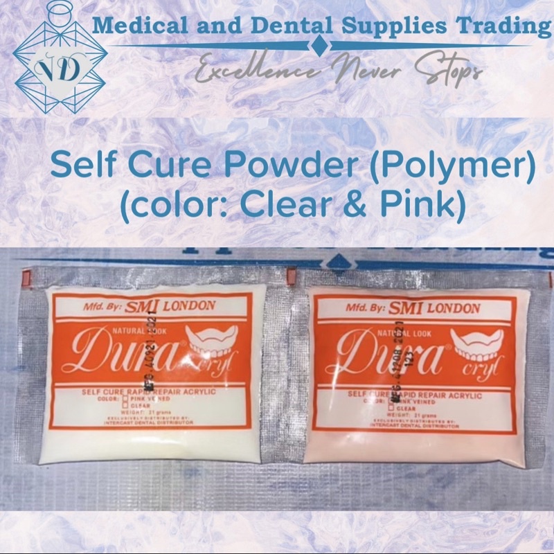Self Cure Powder (Polymer) - Pink & Clear | Shopee Philippines