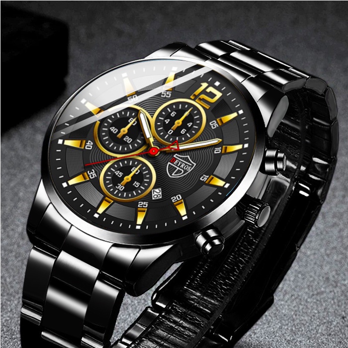 Relo for Women/Men Fashion Stainless Steel Original Watch for Men Black ...