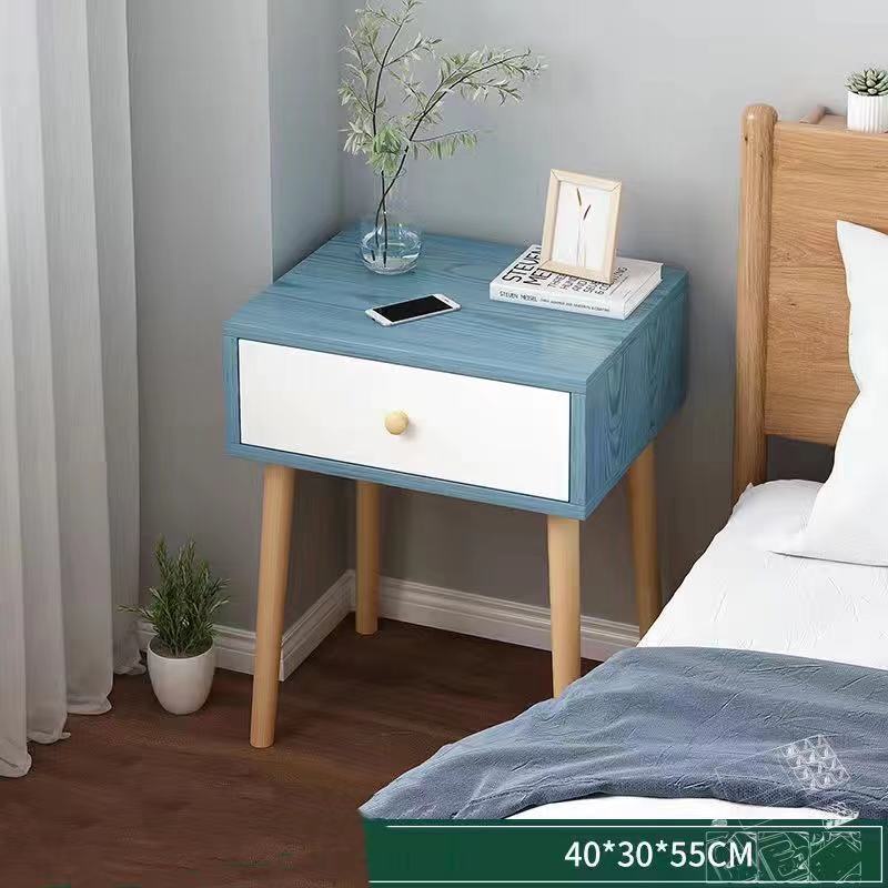 Nordic wooden elegant bedside table bedside table coffee side table ...