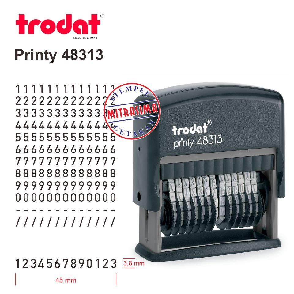Trodat Stamp 48313 (13 digit Number Stamp) | Shopee Philippines