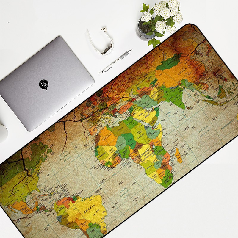 world map Gaming Mouse Pad Top The Eye Large Gaming Mouse Pad Gaming ...