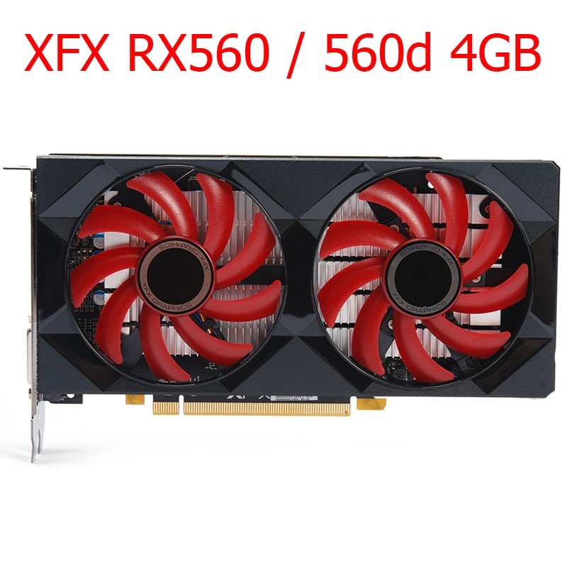 Xfx rx 560 4gb graphics cards gpu amd radeon rx560d rx560 4gb video ...