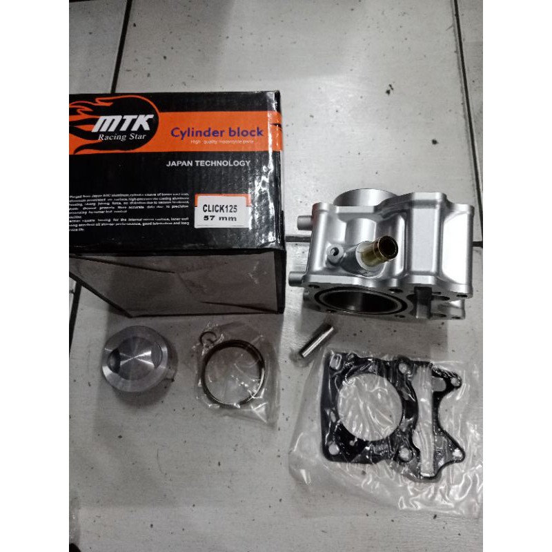 MTK Cylinder Block CLICK125 57mm | Shopee Philippines