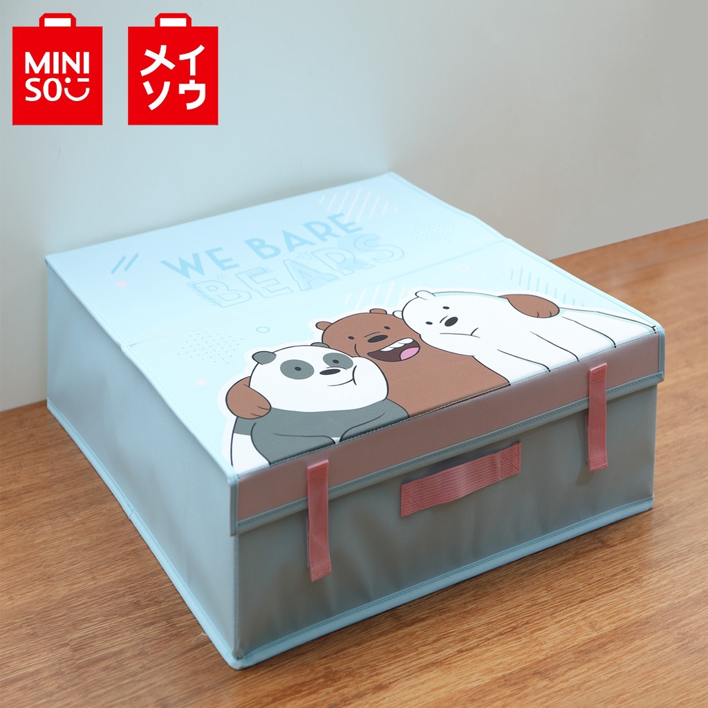 MINISO We Bare Bears 4.0 Under Bed Toy Storage Container | Shopee ...